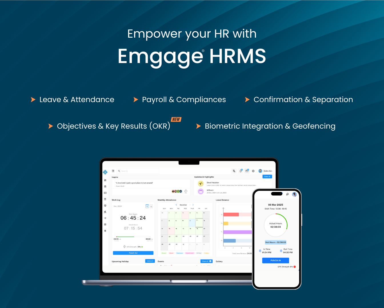 Emgage HRMS ESS | Streamline HR and Payroll Management